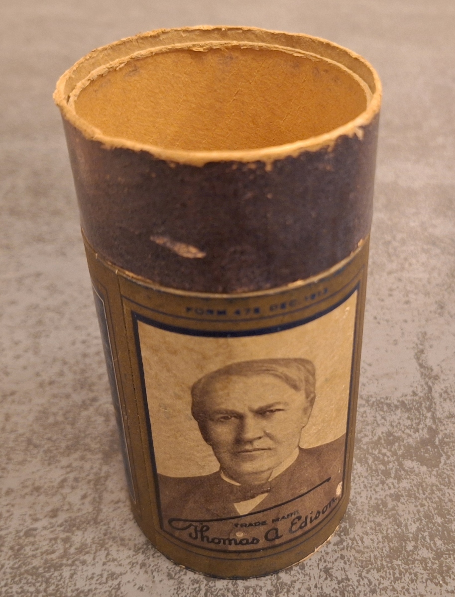 Edisonov Plavi Amberol cilindar (1912.) - Podatkovni mediji